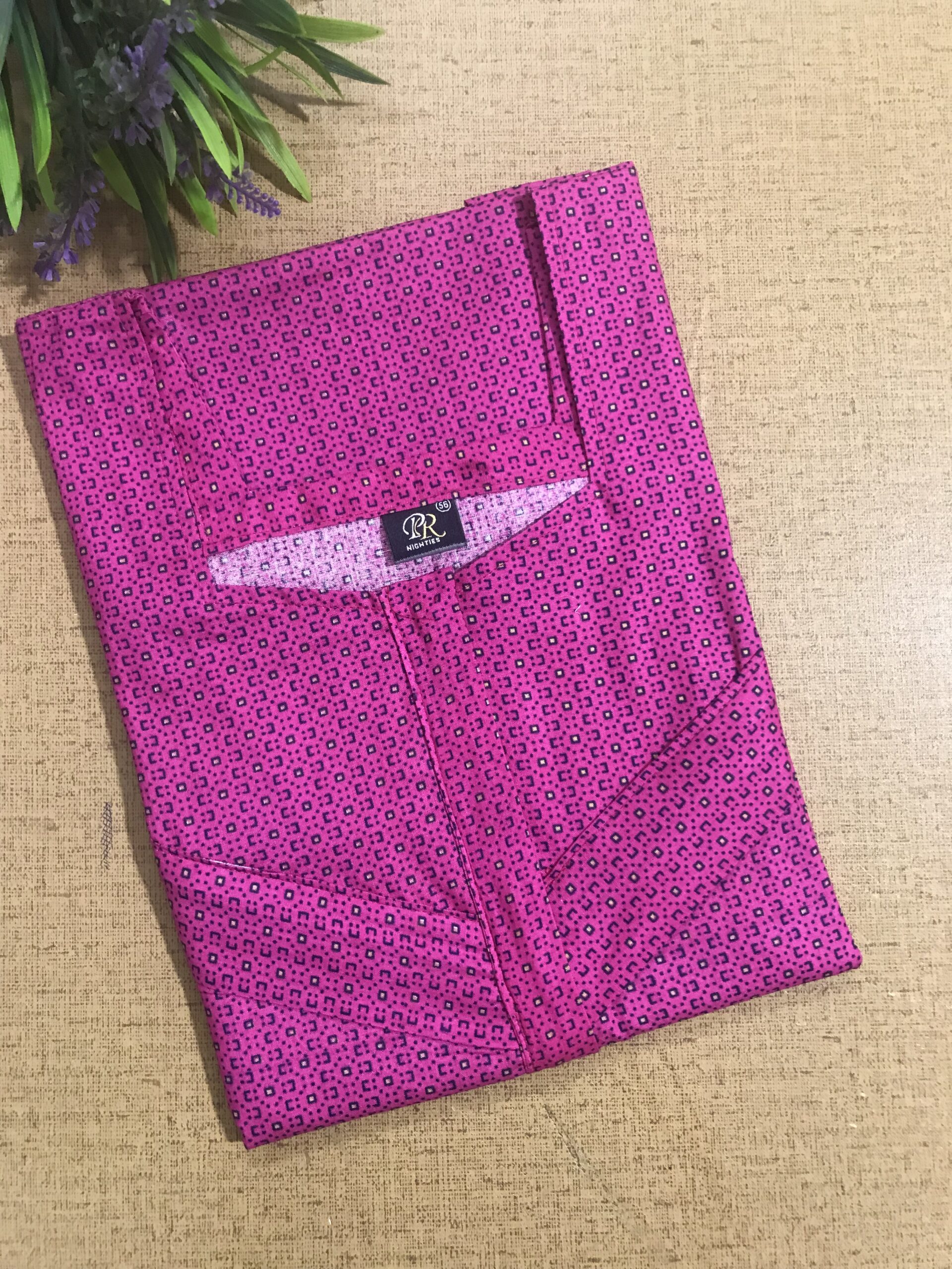 Cotton Feeding Nighty With Two Side Horizontal Zip - PR Nighties