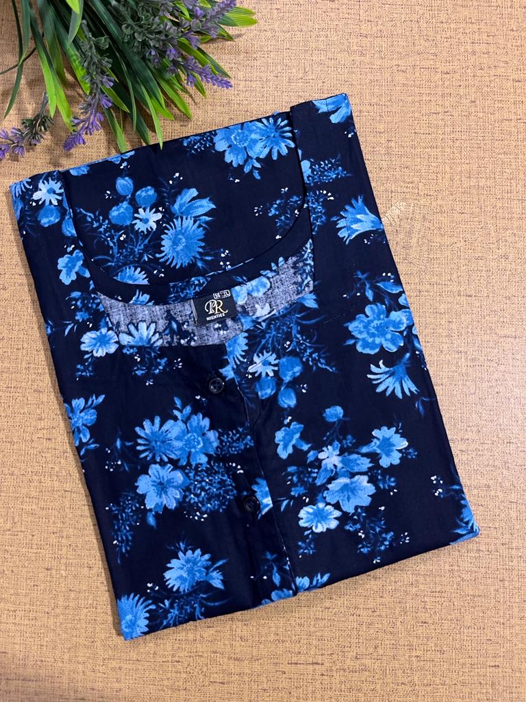 XL Full Button Open Cotton Nighty - PR Nighties