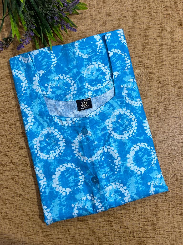 XL Full Button Open Cotton Nighty - PR Nighties