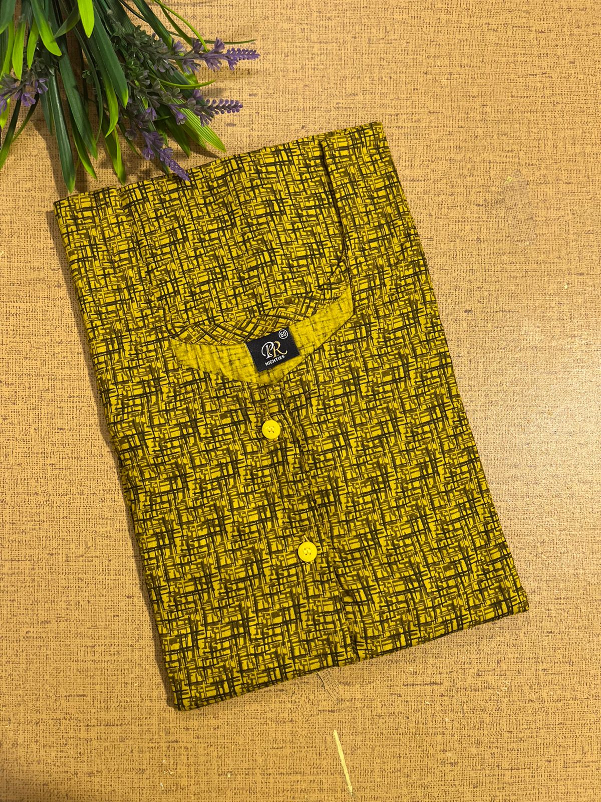 Full Button Open Cotton Nighty - PR Nighties