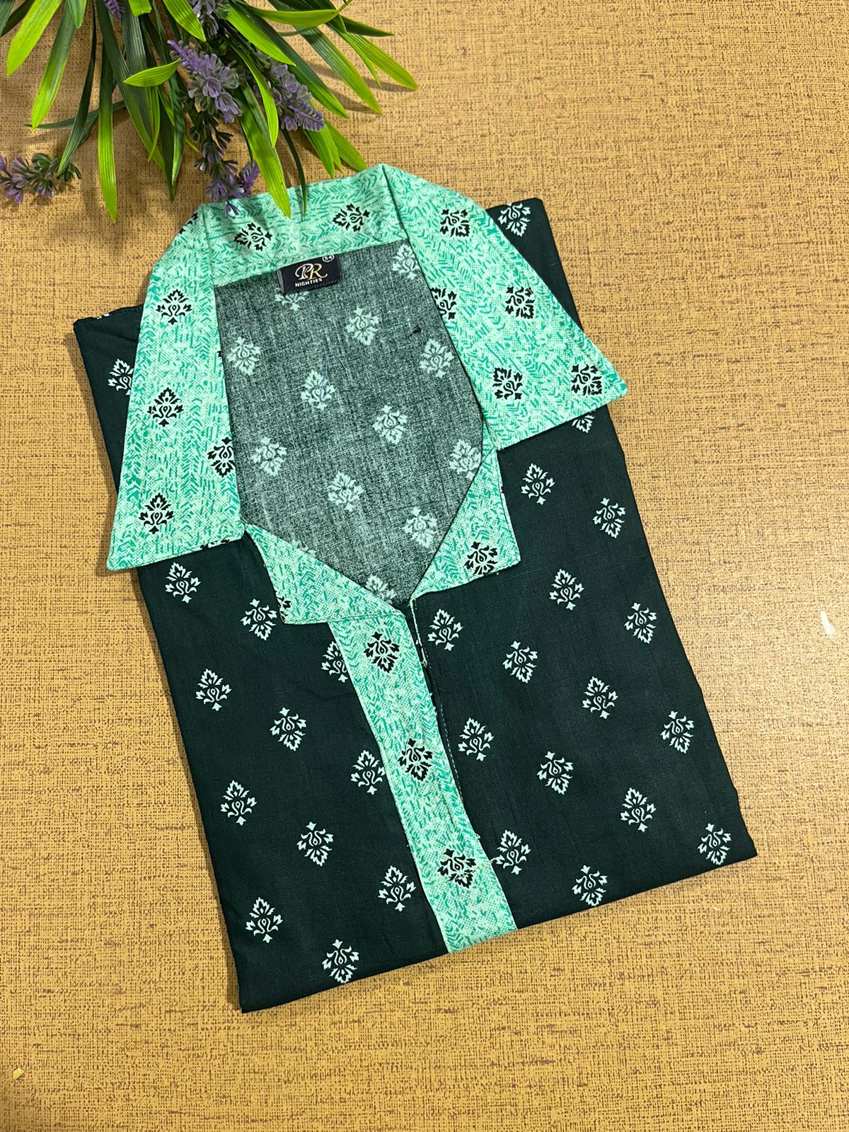 COLLAR NECK NIGHTY WITH FRONT POCKET - PR Nighties