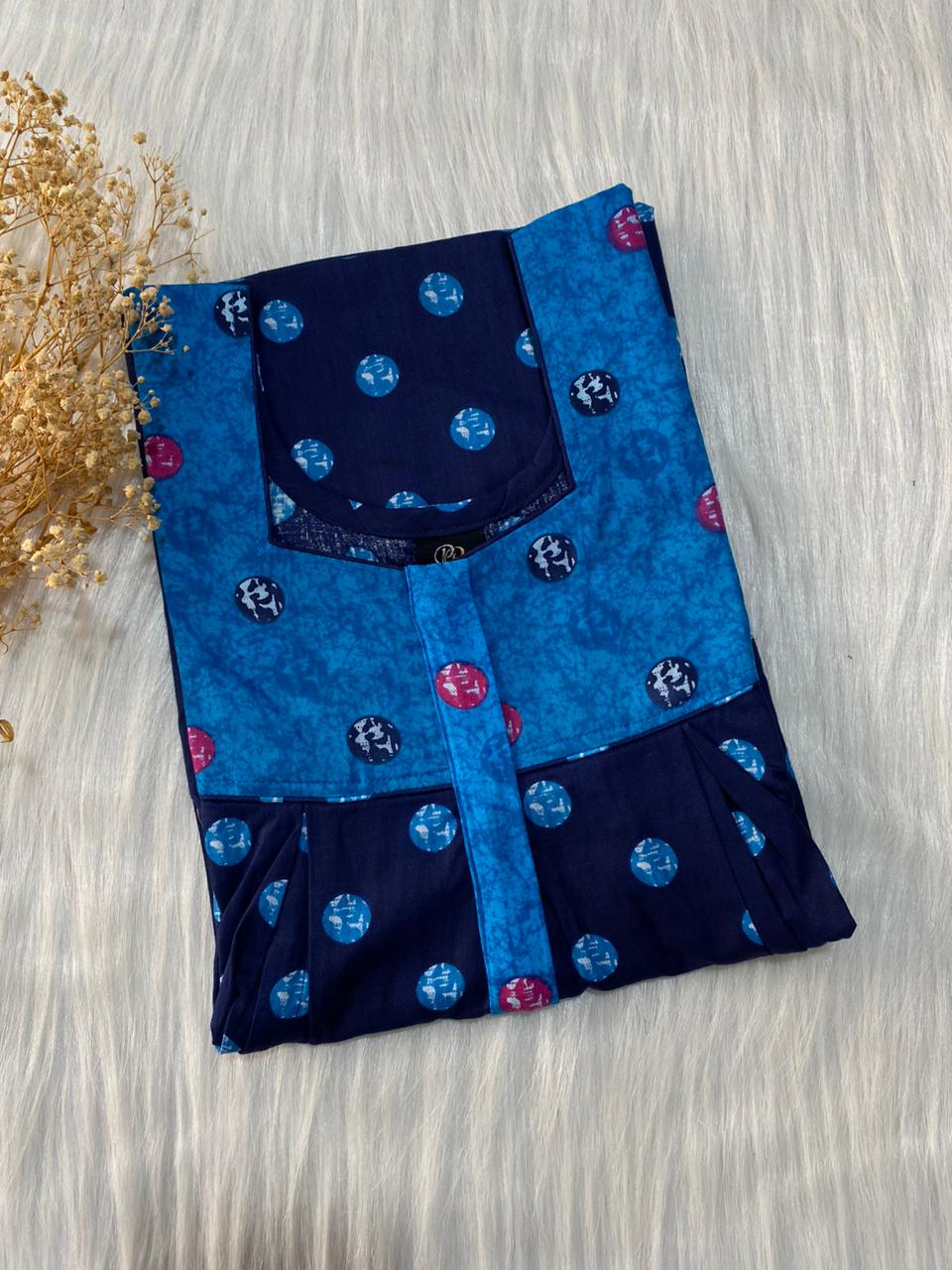 Cotton Feeding Nighty With Two Side Vertical Zip and Single Centre Zip ...